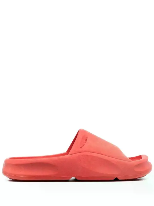 Heron Preston Logo-embossed Rubber Slides - Red