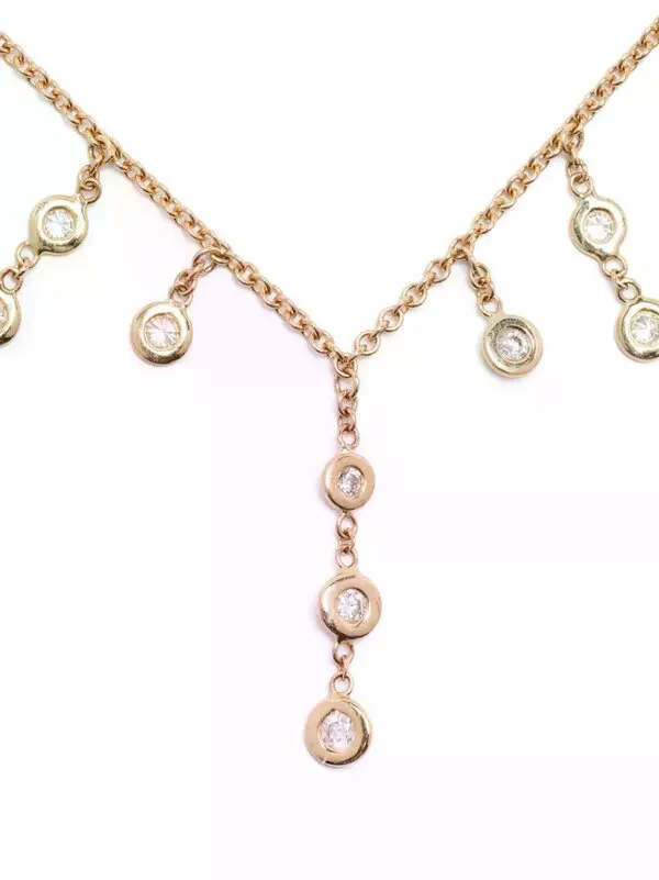 Jacquie Aiche 14kt Yellow Shaker Diamond Necklace - Gold