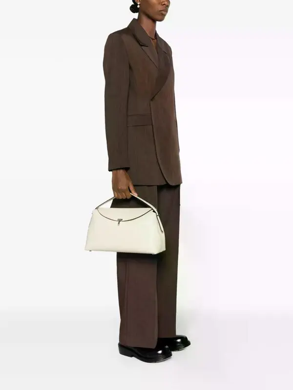 TOTEME T-lock Leather Shoulder Bag