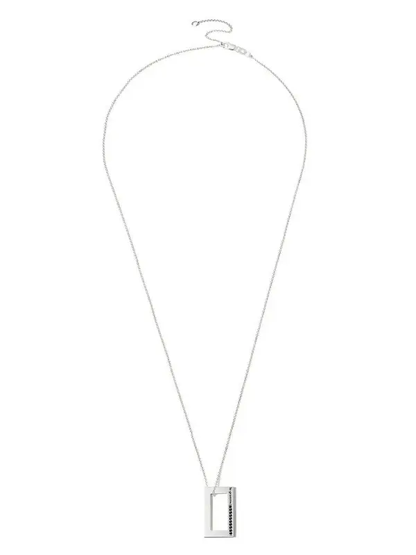 Le Gramme 3.4g Silv Polish Blk Diam Meda
