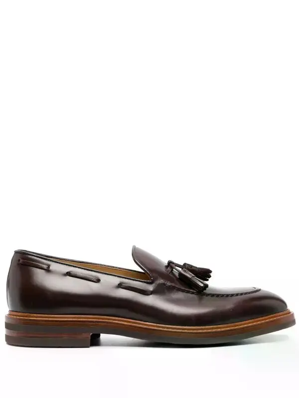 Brunello Cucinelli Tassel-detail Leather Loafers