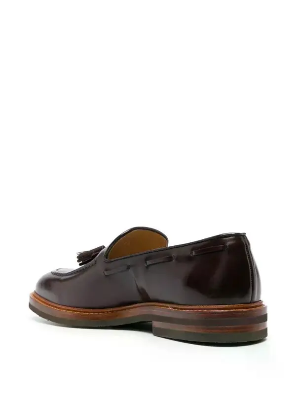 Brunello Cucinelli Tassel-detail Leather Loafers