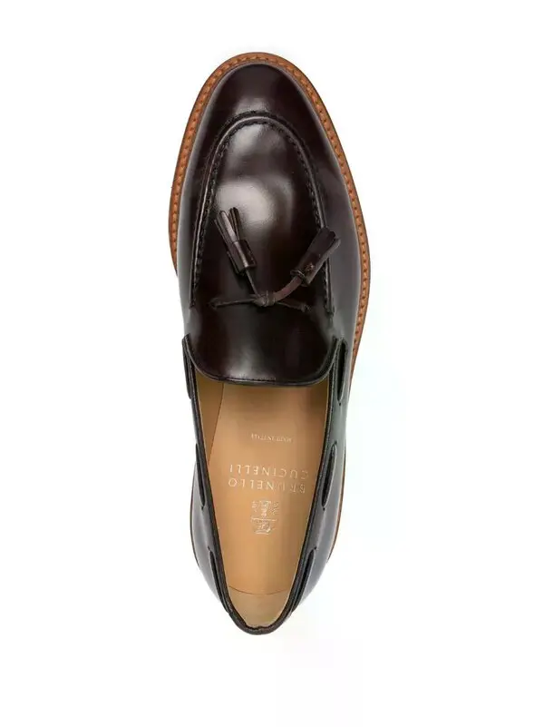 Brunello Cucinelli Tassel-detail Leather Loafers