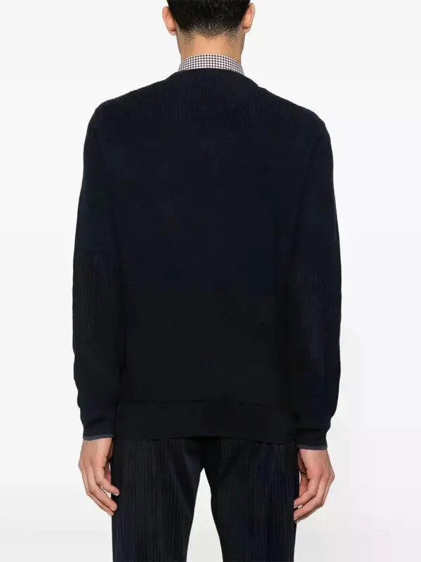 Polo Ralph Lauren Crew Neck Honeycomb Knit Sweater With Embroidered Pony Motif