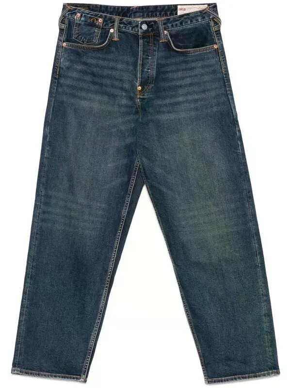 EVISU Logo-print Wide Leg Jeans