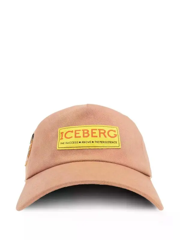 Iceberg Logo-print Cotton Cap - Neutrals