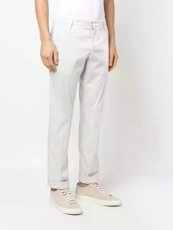DONDUP Straight-leg Chino Trousers - Grey