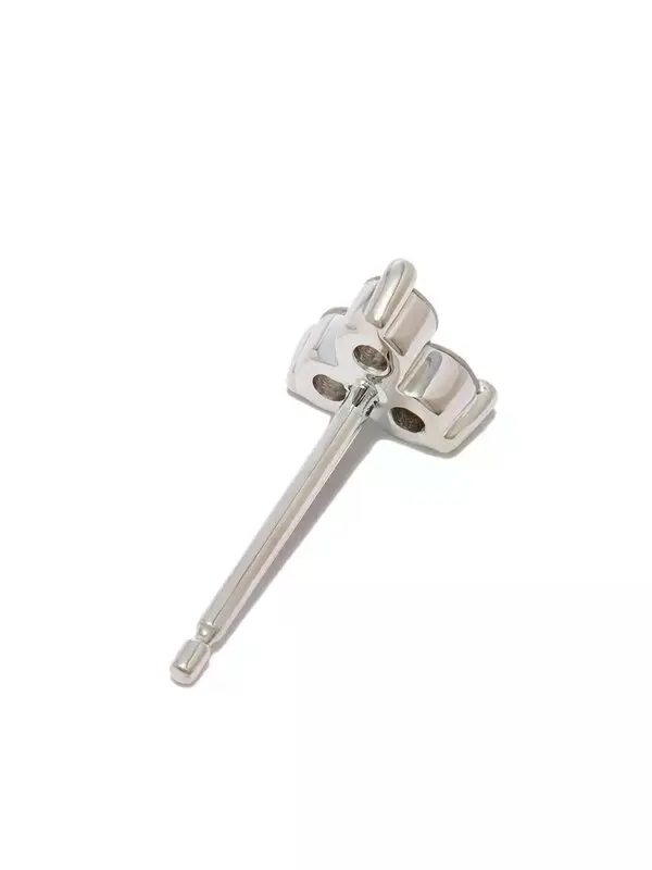 MARIA TASH 18kt White Trinity Diamond Stud Earring - Gold