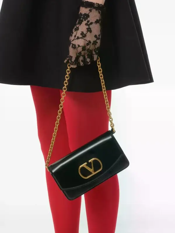 Valentino Garavani Vain Clutch Bag With Vlogo Signature - Black