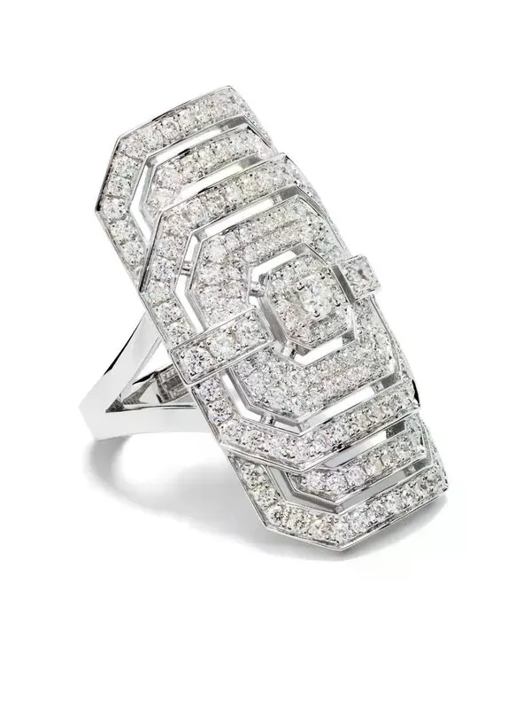 STATEMENT My Way Xxl Sterling And Diamond Ring - Silver