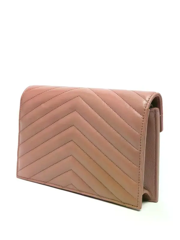 Saint Laurent Cassandre Envelope Clutch - Pink