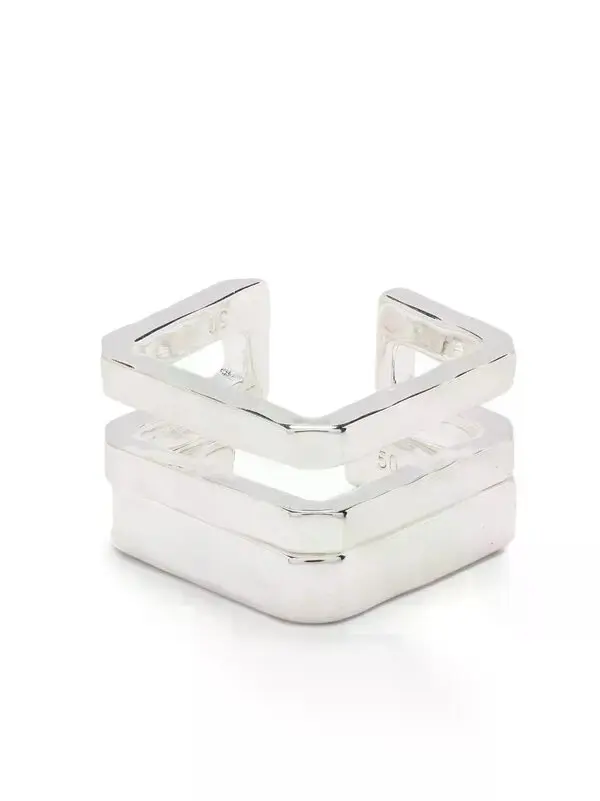 Zadig&Voltaire Brass Angular Ring - Silver