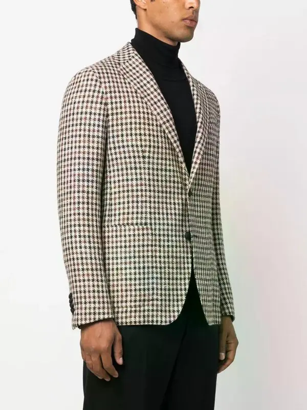 Tagliatore Check-pattern Long-sleeve Blazer