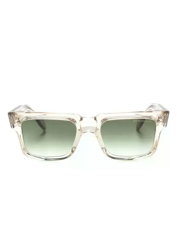 CUTLER & GROSS 1403 Square-frame Sunglasses - Neutrals