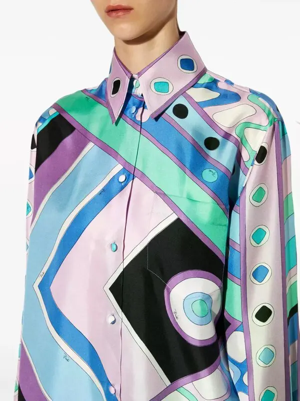 Emilio Pucci Vivara-print Silk Shirt