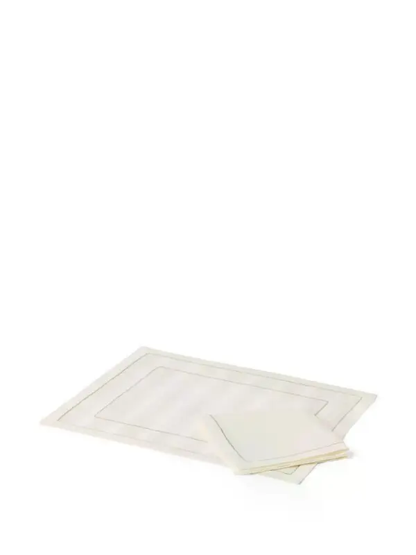 Brunello Cucinelli Placemat And Napkin Set - Neutrals