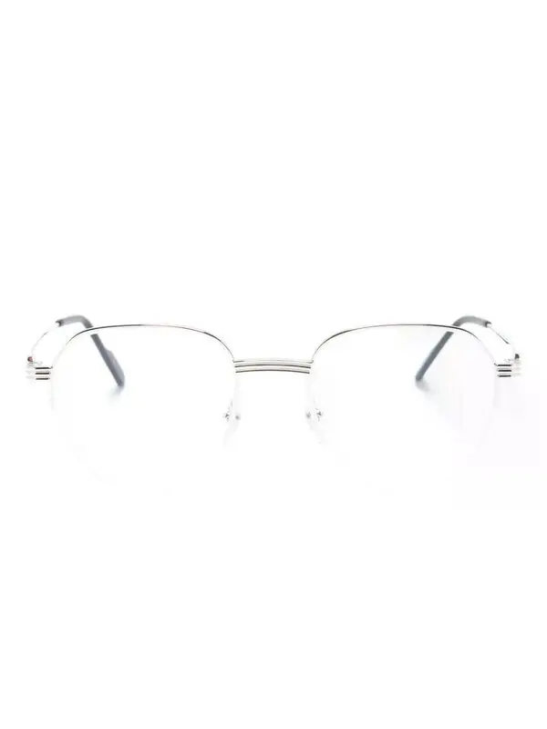 Cartier Round Half-rim Glasses - Silver