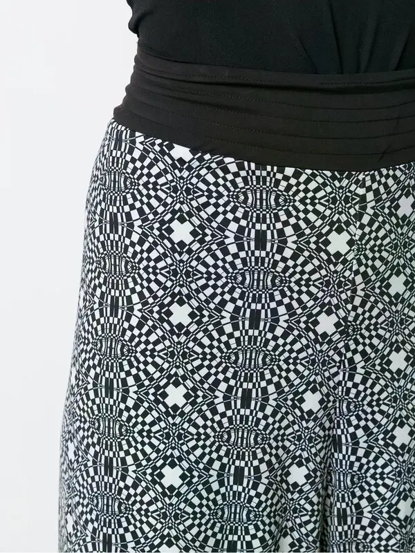 AMIR SLAMA Printed Wide-leg Trousers