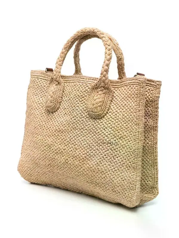 IBELIV Rary Woven Raffia Tote - Neutrals