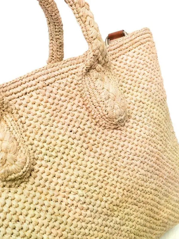 IBELIV Rary Woven Raffia Tote - Neutrals