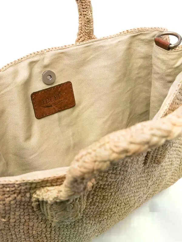 IBELIV Rary Woven Raffia Tote - Neutrals