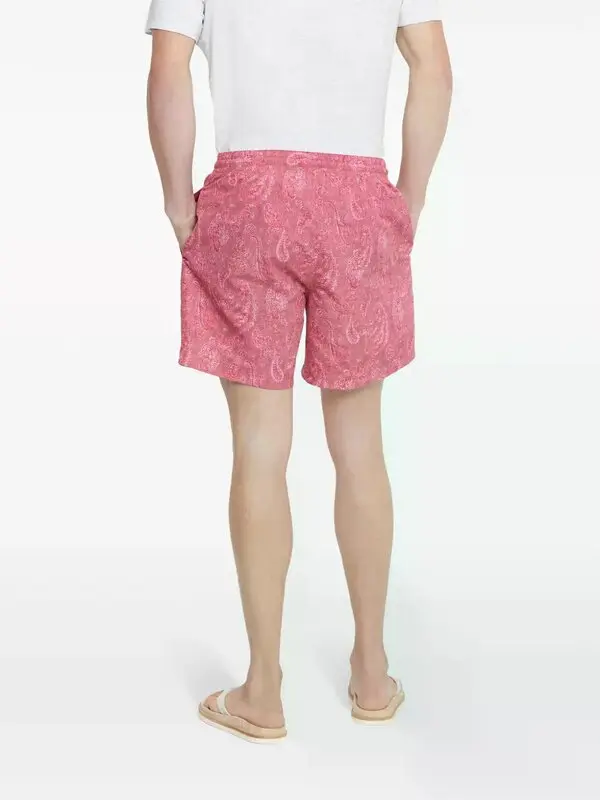 Brunello Cucinelli Paisley-print Swim Shorts - Red