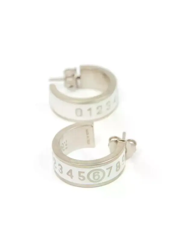 MAISON MARGIELA Enamel-logo Earrings