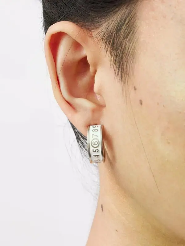MAISON MARGIELA Enamel-logo Earrings