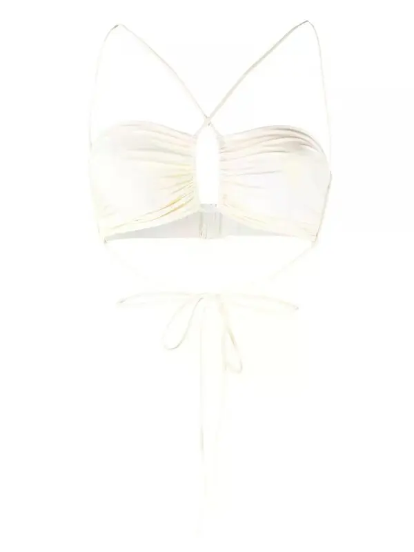 Magda Butrym Criss-cross Bandeau Top - White
