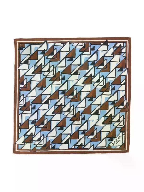 Prada Geometric-print Scarf