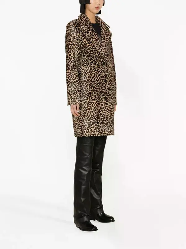 Zadig&Voltaire Leopard-print Calf Hair Coat
