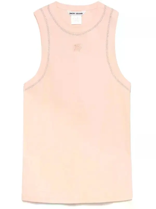 Dkny Stud Detailing Tank Top - Orange