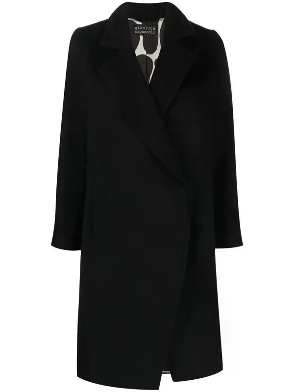 GIANLUCA CAPANNOLO Double-breasted Tailored Coat - Black