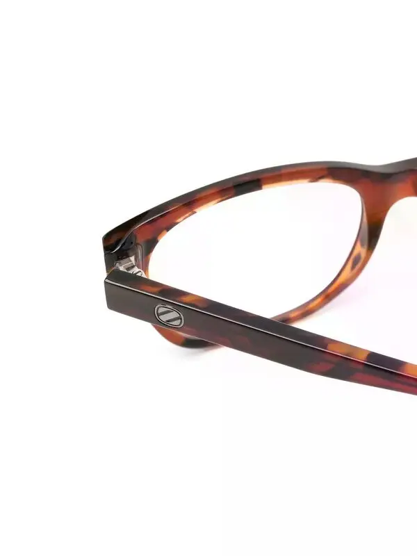 Zegna Tortoiseshell Square-frame Glasses
