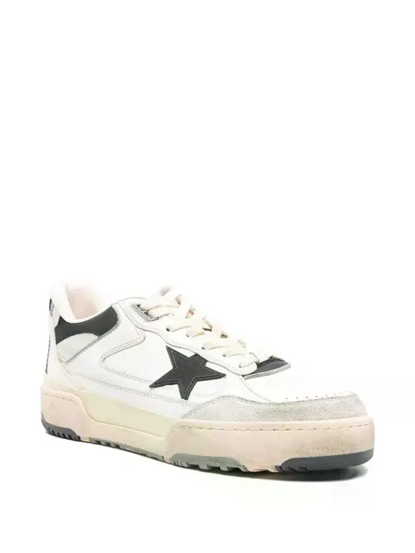 GOLDEN GOOSE Forty2 Leather Sneakers - Neutrals
