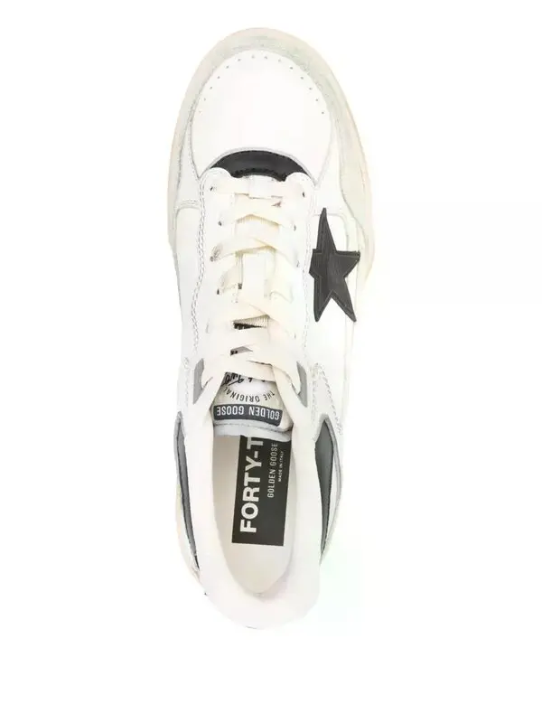 GOLDEN GOOSE Forty2 Leather Sneakers - Neutrals