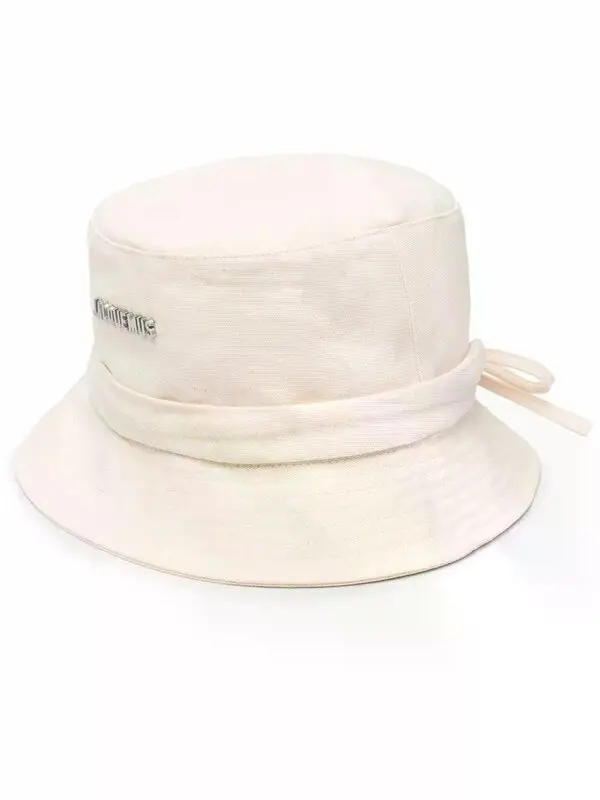 Jacquemus Logo Bucket Hat - Neutrals