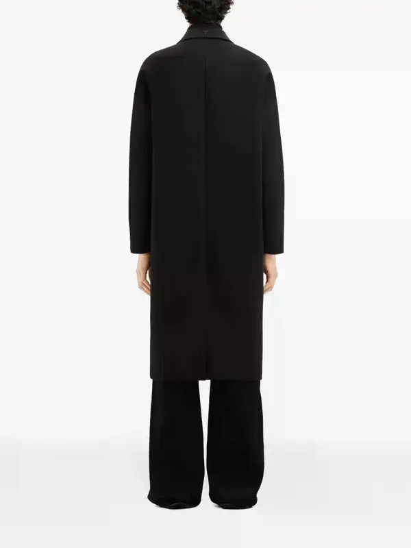COURREGES Cocoon Logo-appliqué Coat