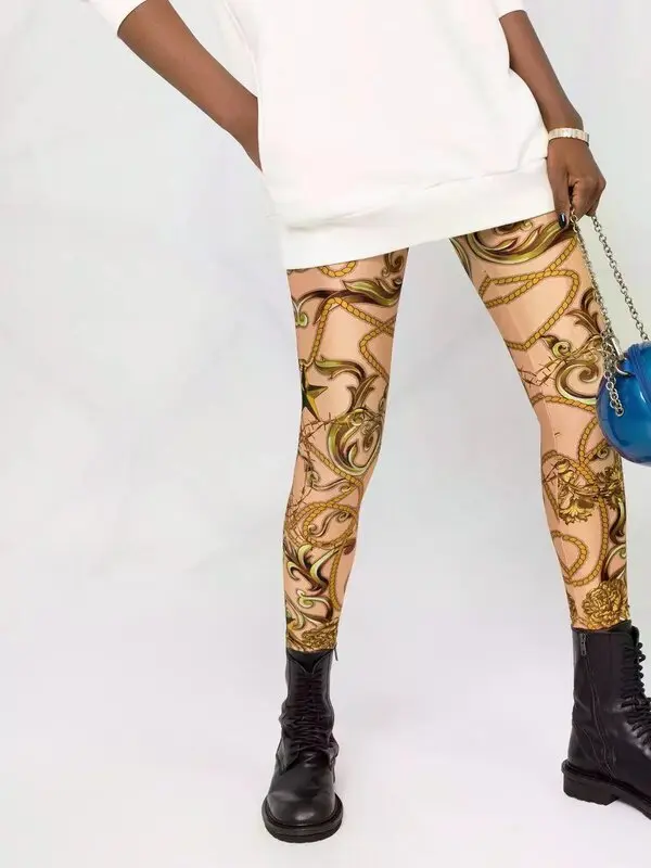 Philipp Plein New Baroque Print Leggings