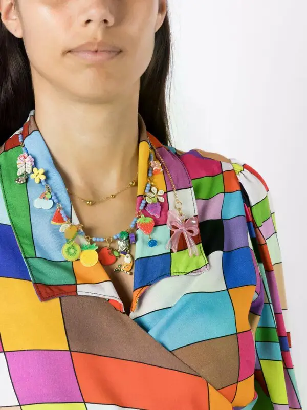 AMIR SLAMA Fruit Charm Layered Necklace