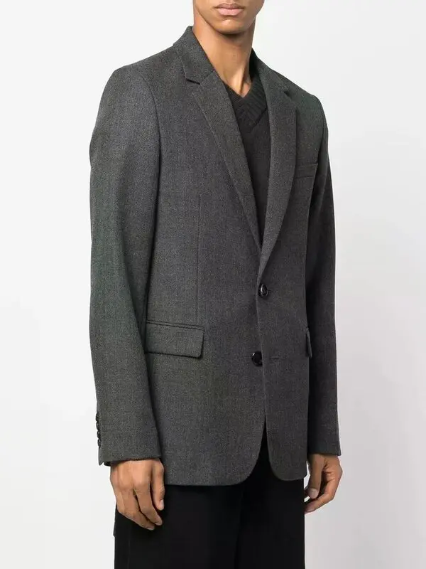 AMI Paris Single-breasted Virgin Wool Blazer