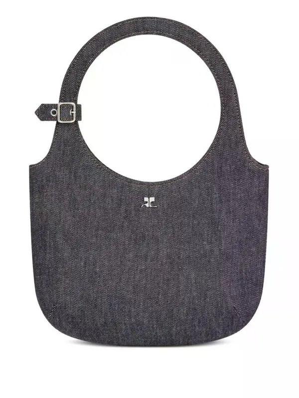 COURREGES Holy Denim Tote Bag - Grey