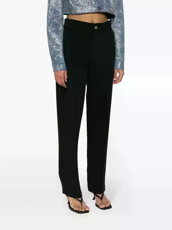 Versace Wide-leg Pleated Trousers