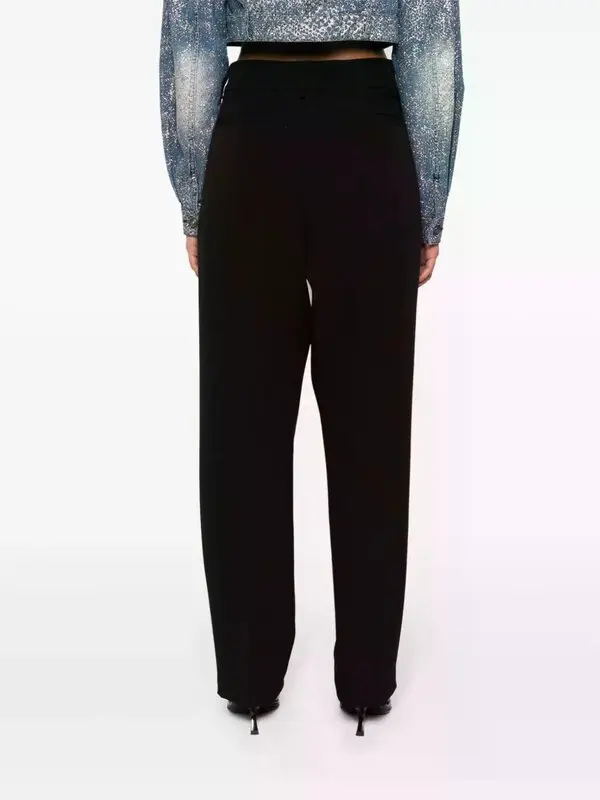 Versace Wide-leg Pleated Trousers