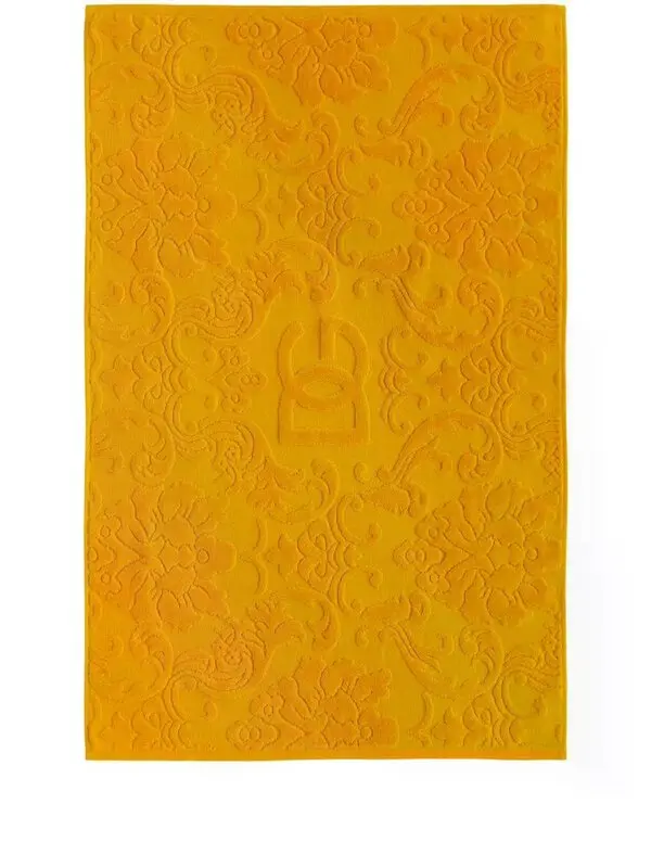 Dolce & Gabbana Cotton Terry Bath Mat - Yellow