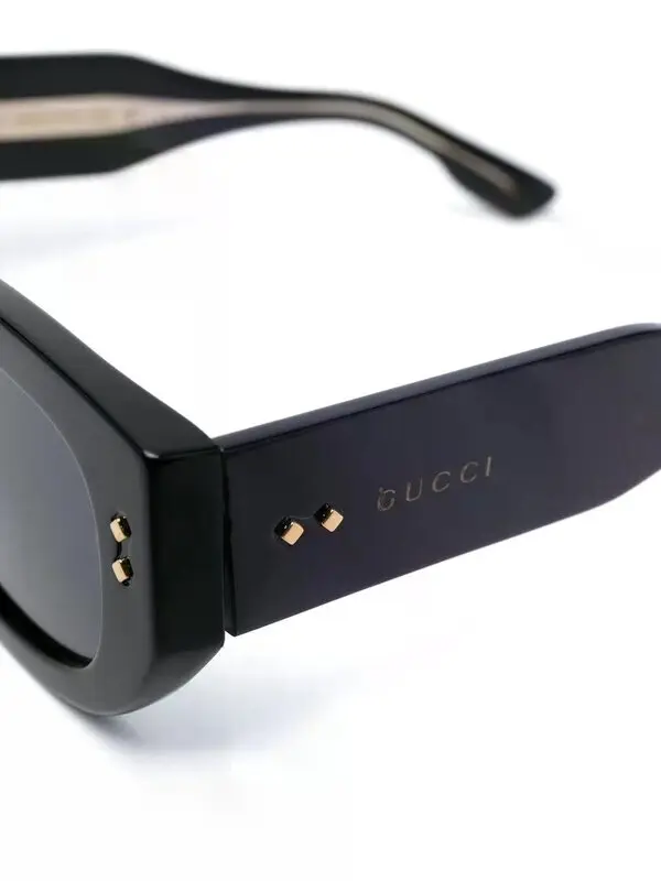 Gucci Rectangle-frame Tinted Sunglasses