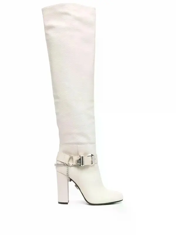 Philipp Plein Buckle-detail Knee-high Boots