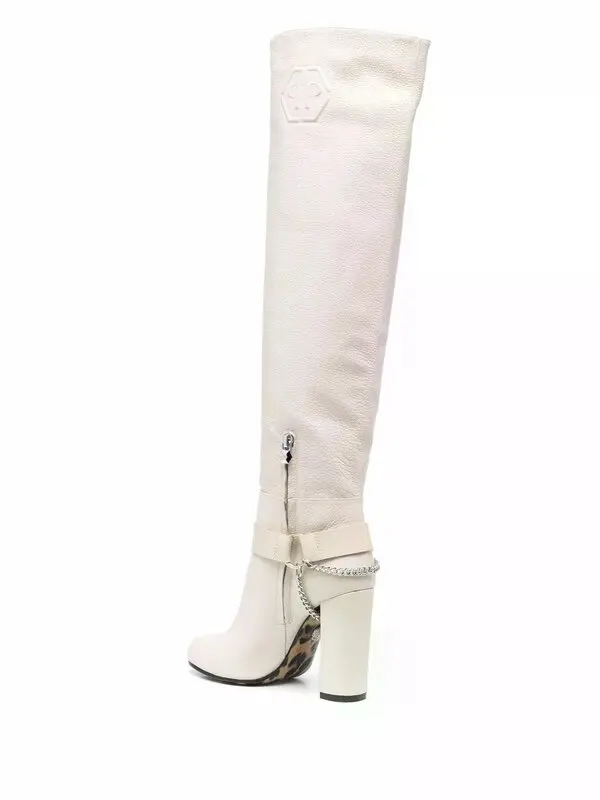 Philipp Plein Buckle-detail Knee-high Boots