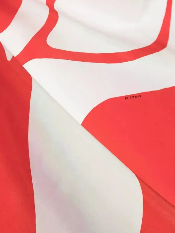 Kiton Abstract Print Scarf