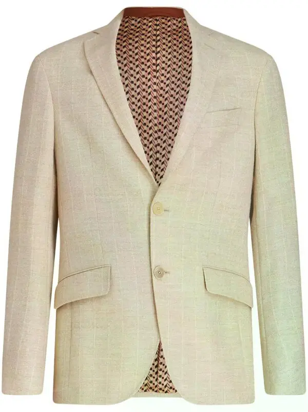 Etro Ton-sur-ton Pinstriped Blazer - Neutrals